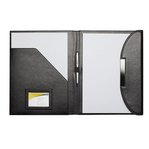 Leather Conference Folders with Logo Branding - Business Gifts Supplier