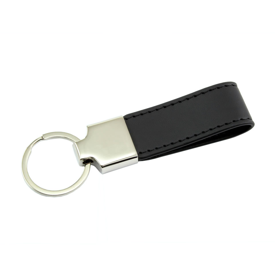 Deluxe Key Fob with Leather Strap - Business Gifts Supplier