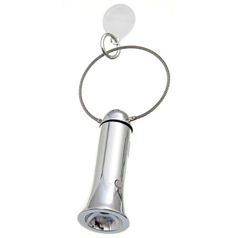 Silver Plated Torch Keyring - Business Gifts Supplier