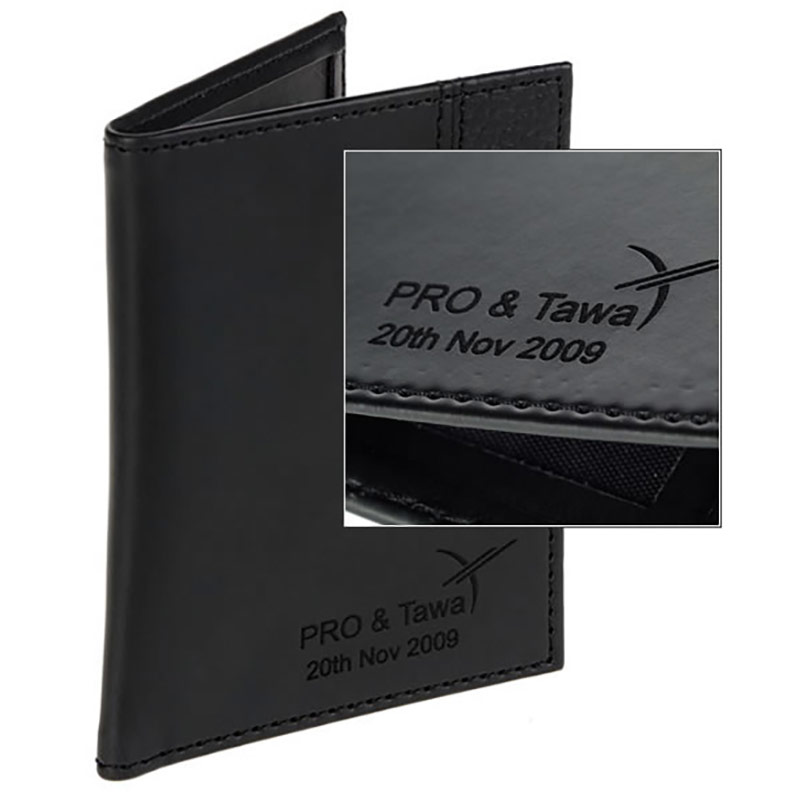 Leather 2 Sleeve Card Wallet - Business Gifts Supplier